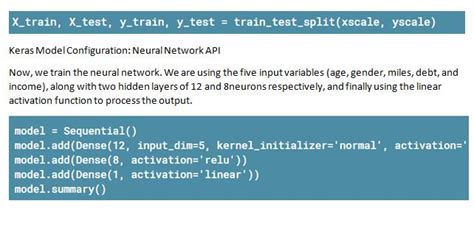 Explain Steps To Solve Regression Problem Using Keras In Neural Network