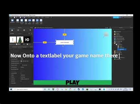 ROBLOX How To Make A Game Intro GUI YouTube