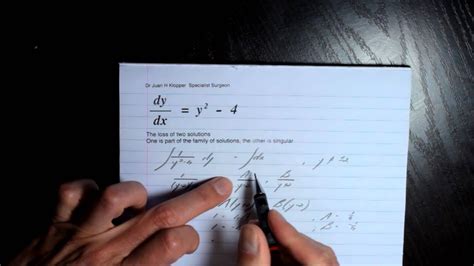 B04 Example Problem With Separable Variables Youtube