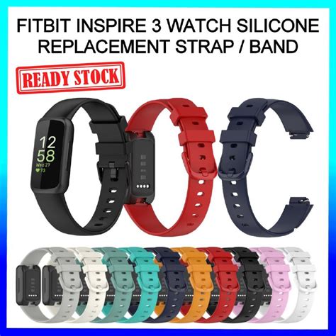 Fitbit Inspire 3 Watch Silicone Replacement Strap Band Shopee Malaysia