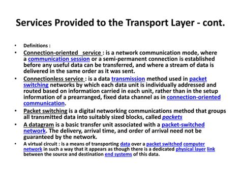 Network Layer Design Issues