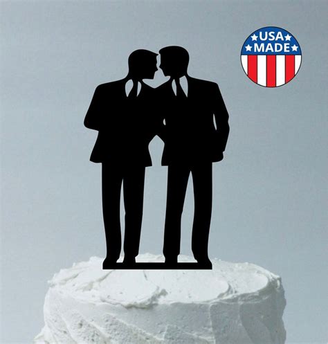 Gay Wedding Cake Topper Same Sex Cake Topper Gay Cake Topper Etsy