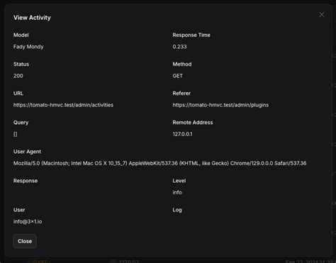Github Tomatophpfilament Logger Log All User Activity To File Or Log Driver And Preview It