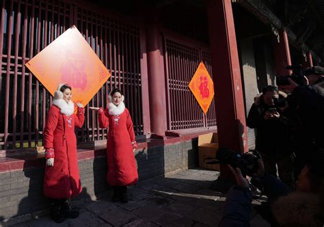 到沈阳故宫过大年系列活动启动 新华社 李钢 门神