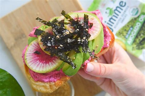 Try The Pink Toast With Seaweed Recipe Gimme Seaweed