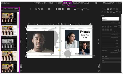 How Do I Apply A Style Preset To My Project Mementopix Photo Album