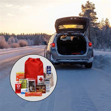 Automobile Survival Kit With Winter Supplies Red Cross Store