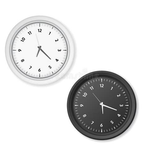 Analog Clocks Showing Time Stock Illustrations 71 Analog Clocks Showing Time Stock
