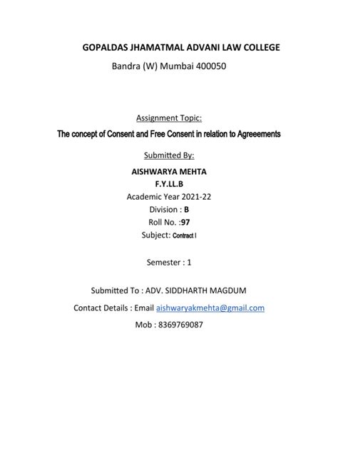 Contract I Pdf Misrepresentation Justice