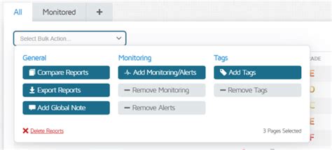 bulk testing bulk actions and more gtmetrix