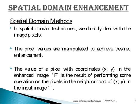 Frequency Domain Image Enhancement Techniques