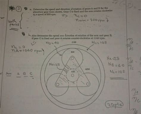 Solved Determine The Speed And Direction Of Rotation Of