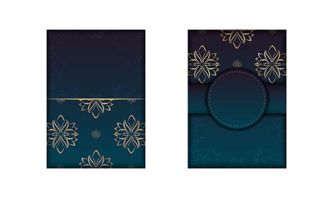 브랜드를 위한 추상적인 골드 장식이 있는 그라데이션 블루 컬러의 템플릿 축하 전단지 0명에 대한 스톡 벡터 아트 및 기타 이미지 0명 그라데이션 기하 도형 Istock