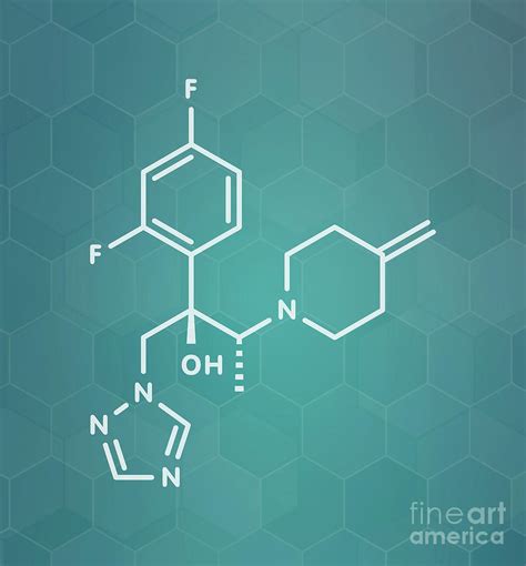 Efinaconazole Antifungal Drug Photograph By Molekuul Science Photo