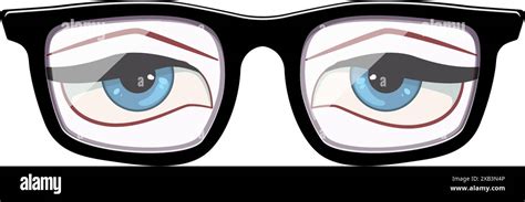 Optic Geek Glasses Cartoon Vector Illustration Stock Vector Image And Art