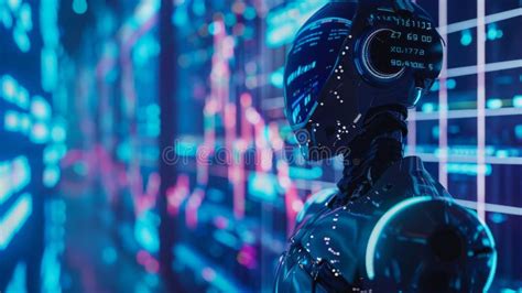 Trader Robot For The Stock Market Artificial Intelligence Used To Analyze Business C Stock