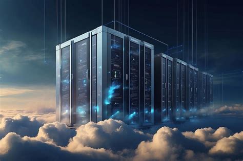 Secure Cloud Computing Ensuring Data Protection And Cyber Security Premium Ai Generated Image