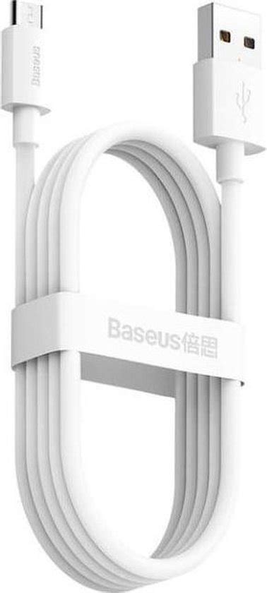 Baseus TZCAMZJ-02 USB-kabel 1,5 m USB A Micro-USB B Wit | bol.com