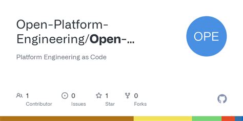 Github Open Platform Engineeringopen Platform Engineering Platform