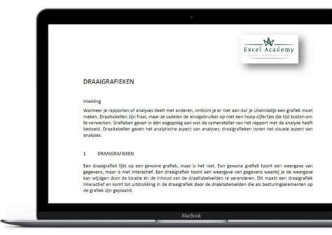 De Excel Academy Workshops