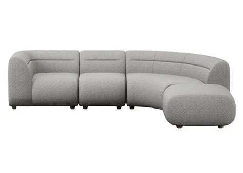 Lilli Right Hand Curved Corner Sofa Uk