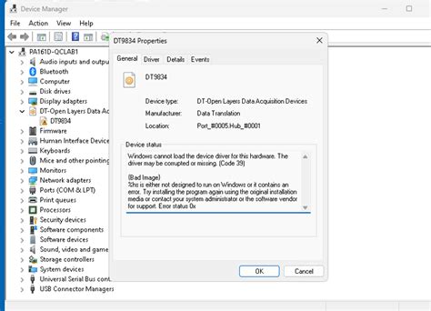 Windows Cannot Load The Device Driver For This Hardware The Driver May Be Corrupted Or Missing