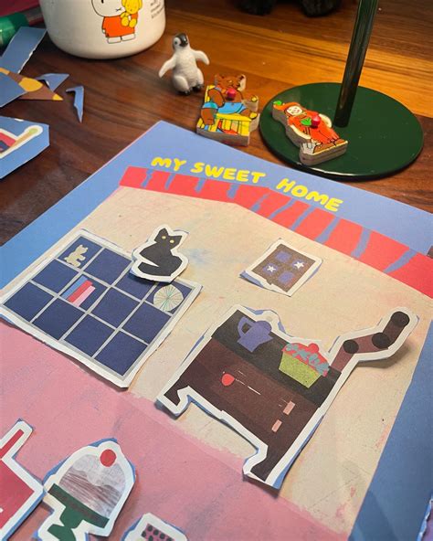 가 애 Ga Ae ️tambourinehouse X Weedoo 탬버린하우스와 Wee가 함께 만든 워크북에 종이 인형집 일러스트로 참여하였습니다 문득 떠오른 나의