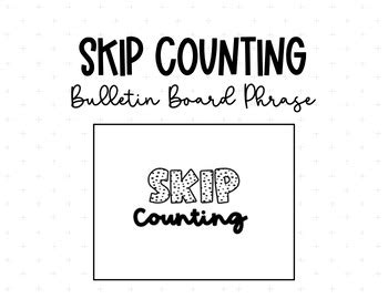 Skip Counting Poster By Learn With Mrs Hearn TPT