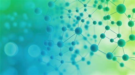 Premium Photo Abstract Molecular Structure Illustration Blue Green