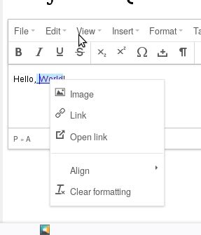 Unlink Doesn T Show In Contextmenu Issue 4253 Tinymce Tinymce GitHub