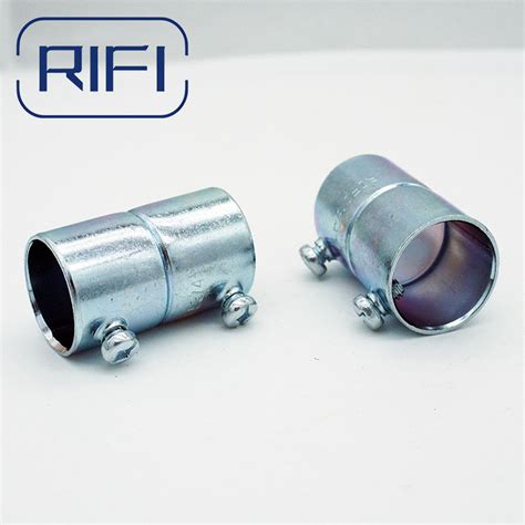 UL Standard EMT Conduit Fittings Set Screw Steel Coupling For Electrical Projects