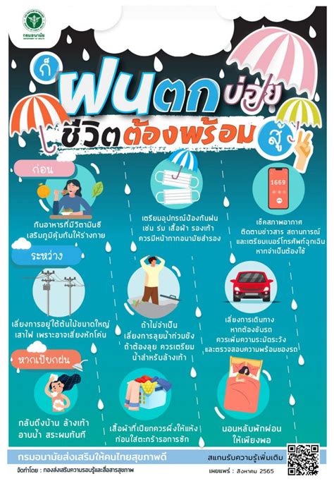 ฝนตกบ่อย ชีวิตต้องพร้อม อนามัยมีเดีย