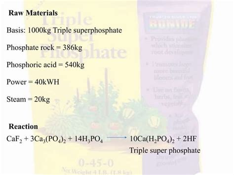 Triple Super Phosphate Pptx Chemistry Science