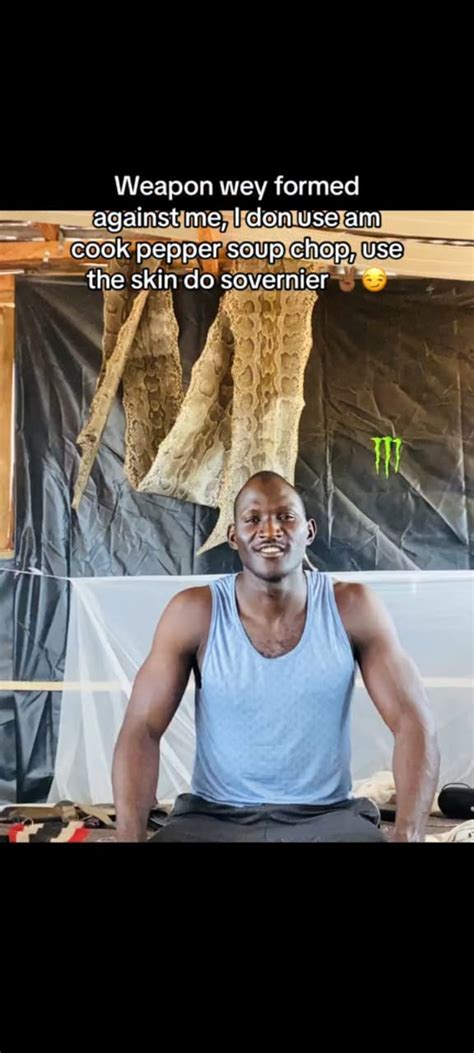 Nigerian Soldier Recounts How He Killed And Ate A Huge Python That Was