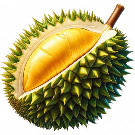 Durian Drawing With Color