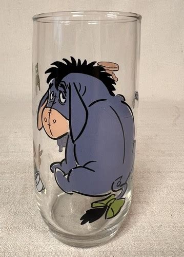 Walt Disneys “smile And Get It Over With” Eeyore Drinking Glass Ebay