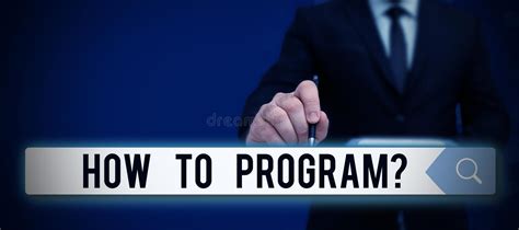 Hand Writing Sign How To Program Word For Instruction For Computer