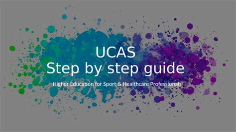 Ucas Step By Step Guide Teaching Resources