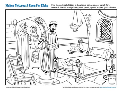 Elisha Bible Story Printable