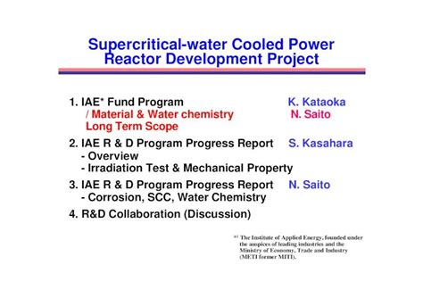 Pdf Supercritical Water Cooled Power Reactor Development Project