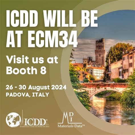 International Centre For Diffraction Data On Linkedin Icdd Will Be At The 34th European