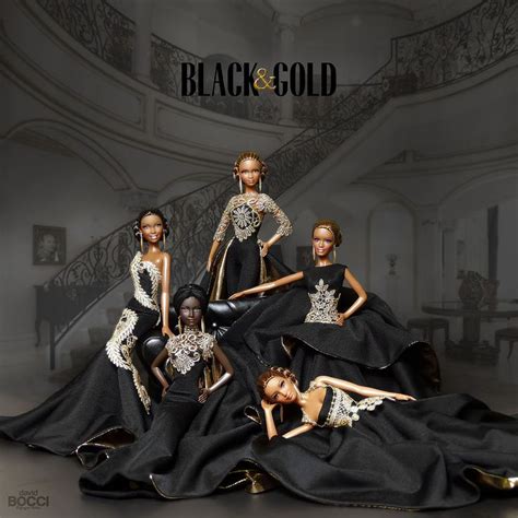 Black And Gold Tribute To Gianni Versace Beautiful Barbie Dolls Barbie Collector Dolls Black