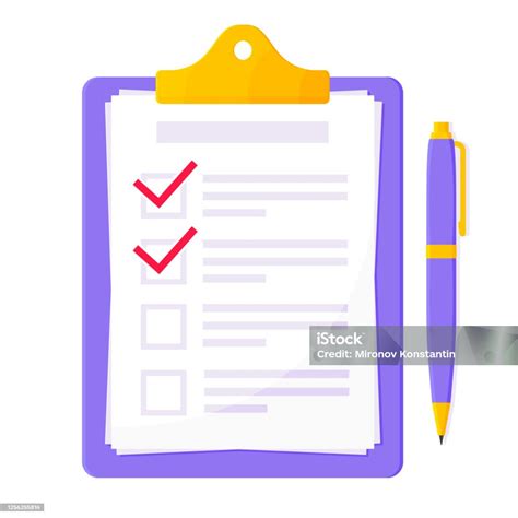 흰색 배경에 격리 된 전체 체크리스트 플랫 스타일 디자인 아이콘 기호 벡터 일러스트레이션클립보드 작업을 완료하여 작업 신청서