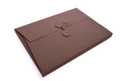 Design Folder With Cord Fastener Brown Document Folder Etsy