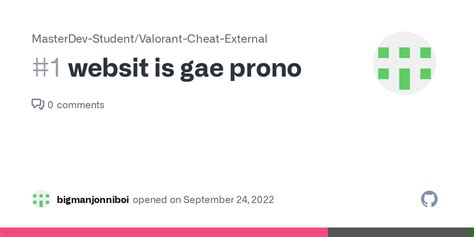Websit Is Gae Prono Issue 1 MasterDev Babe Valorant Cheat External GitHub
