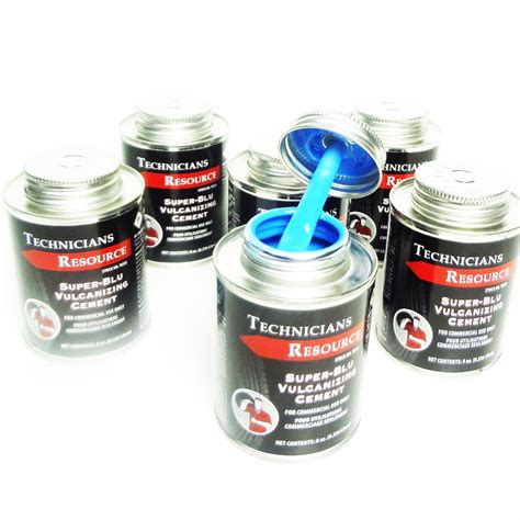 Hd Blue Vulcanizing Cement Tire Patch Glue 6pc