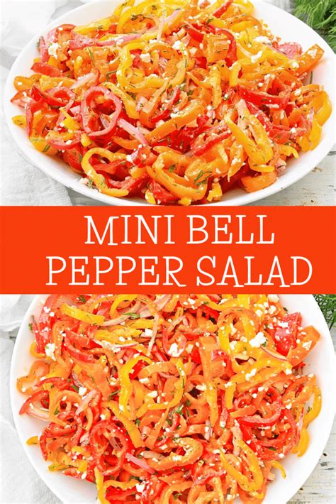Bell Pepper Salad ~ This Wife Cooks™
