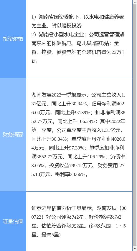 4月27日湖南发展涨停分析湖南国企改革水电国企改革概念热股 资金 流向 净流入