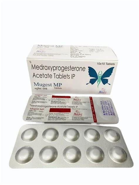 Medroxyprogesterone Acetate Tablets Strength 10mg At Rs 6950stripe