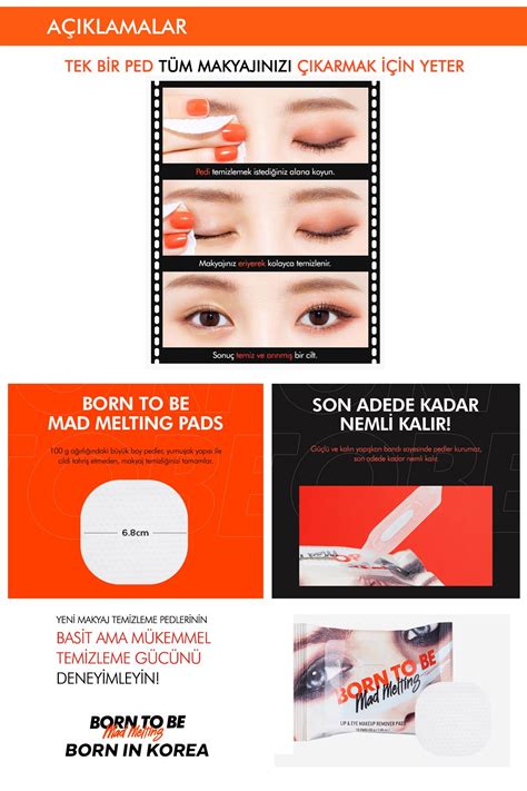 Missha Dudak And Göz Makyajı Temizleme Pedi Apıeu Born To Be Mad Melting Lipandeye Makeup Remover